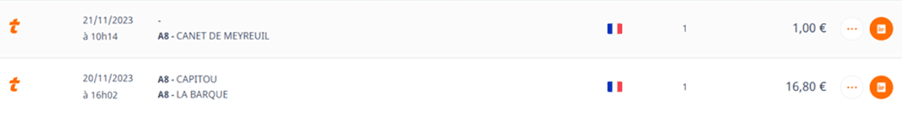 Comment obtenir un reçu de paiement pour un trajet réalisé sur une ...